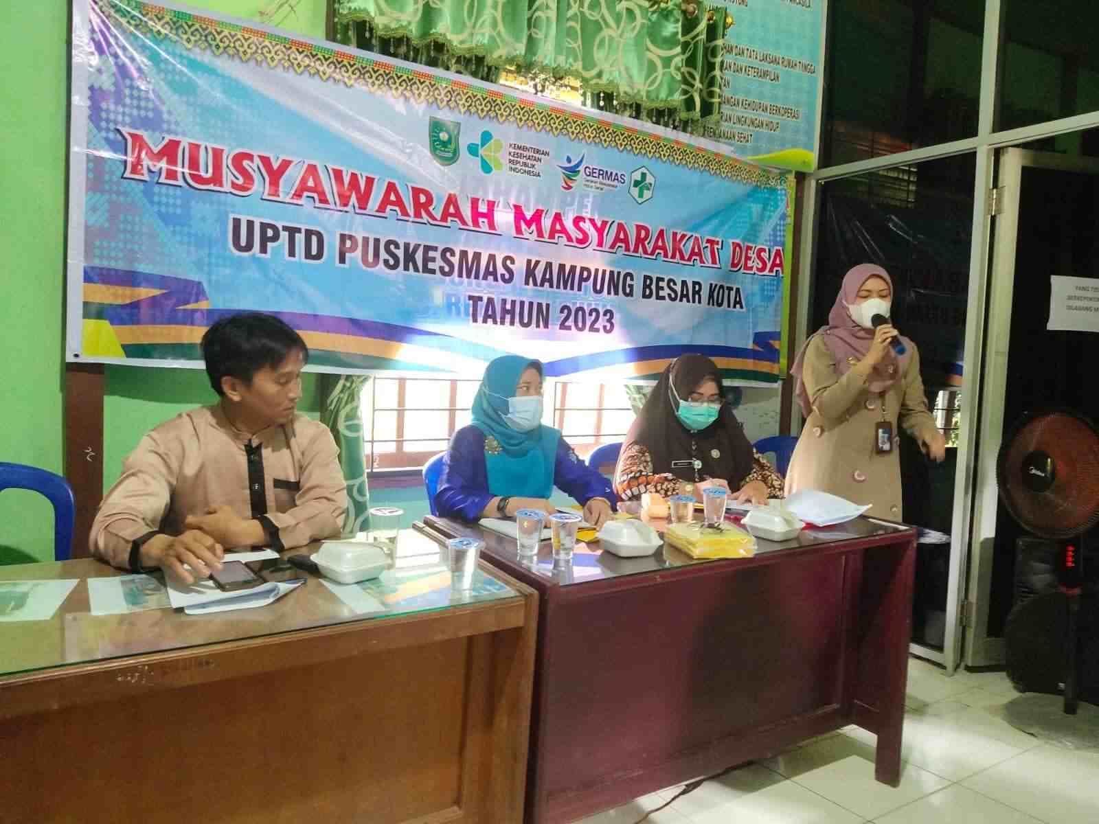Musyawarah Masyarakat Desa di Kantor Desa Sungai Guntung Hilir